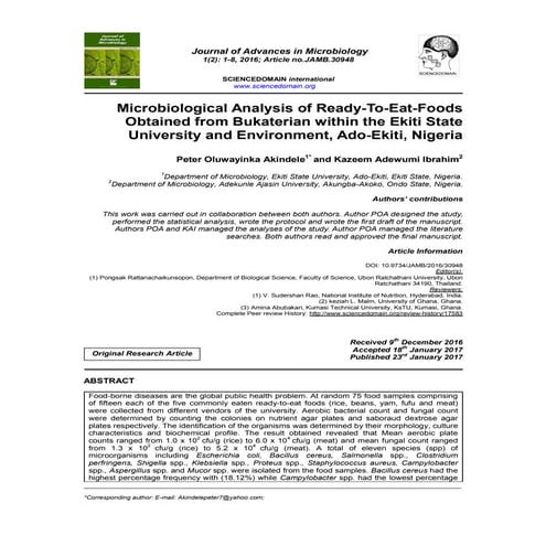 Microbiology project topics and materials | DOCX