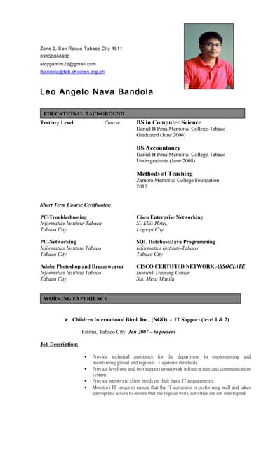 Cv [joe daniels] 2 | PDF