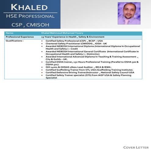 KHALED PROFILE _2016 | PDF