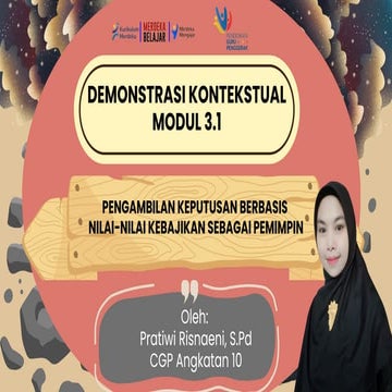 Demonstrasi Kontekstual pdf guru penggerak | PDF