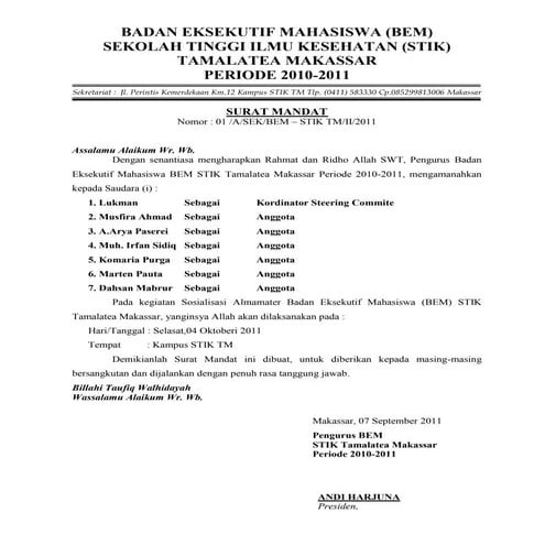 contoh surat-mandat | DOCX