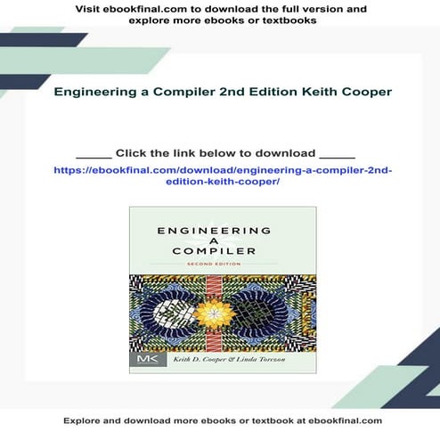 Engineering a Compiler 2nd Edition Keith Cooper | PDF