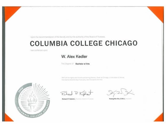 BA Degree From Columbia College Chicago | PDF