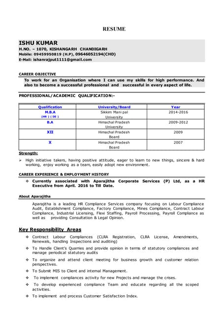 Resume- NareshKumar | PDF
