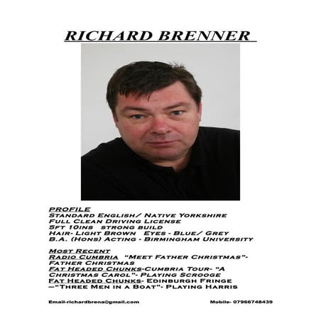 CV FOR RICHARD BRENNER NO | DOC