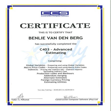 Candy Advanced Estimating | PDF