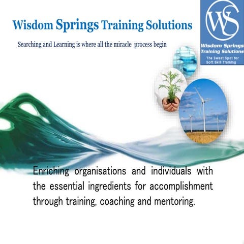Wisdom Springs Training Solutions ppt | PPTX | Vocational Training ...