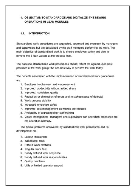 Standard operating procedure (sop) | PPT