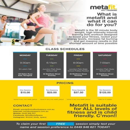 Metafit A5 Flyer | PDF