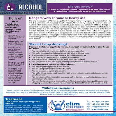 Elim Clinic all drugs - Drug info sheets final | PDF