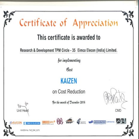 Cost Reduction KAIZEN | PDF