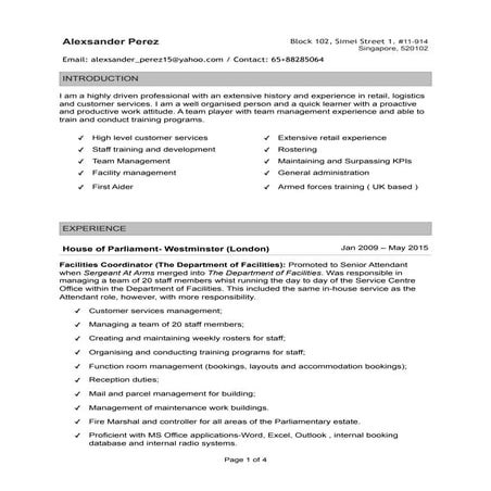 Tony Nevitt Resume | PDF