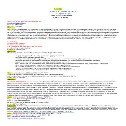 Brian_Resume_revise 3 | DOCX | Careers