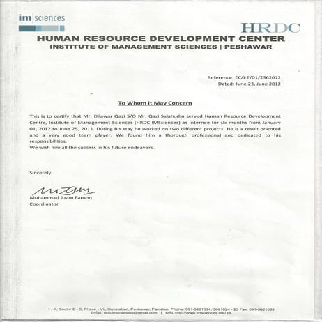 HRDC Certificate | PDF