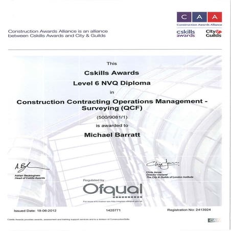 NVQ Certificate | PDF