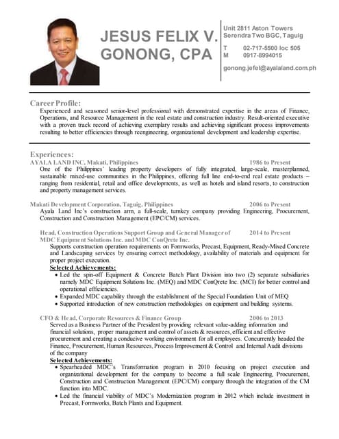 MPManzon Resume(rev) (2) | DOC | Business Accounting & Finance | Business