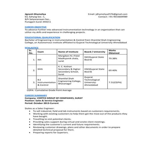 PARTH DARJI RESUME | PDF