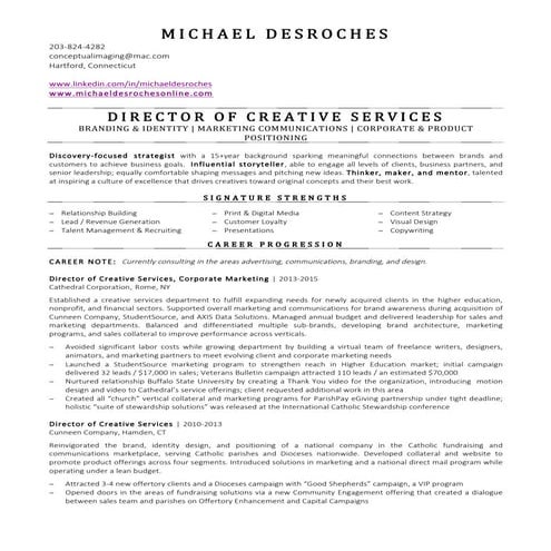 Michael Desroches_Resume_June2015 | PDF