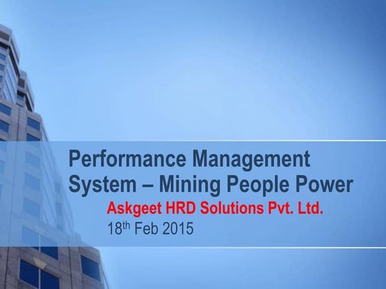 Infosys - Performance management system | PPTX