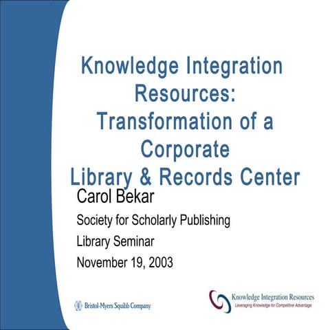 Library As A Knowledge Management Centre Pptx