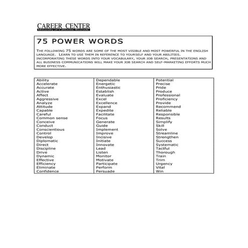75 powerwords | PDF