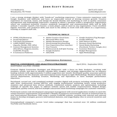 Brad Harris Resume 2019 | DOCX