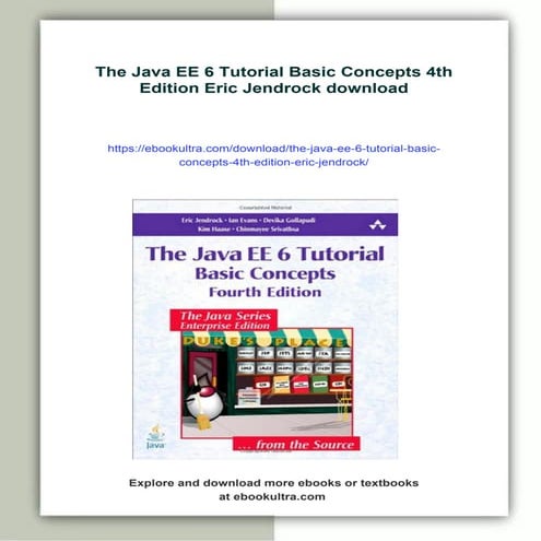 The Java Ee 6 Tutorial Basic Concepts 4th Edition Eric Jendrock Pdf 6244