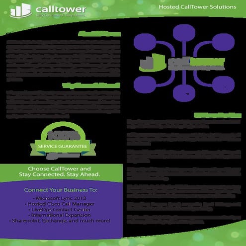 Choose CallTower and Stay Connected. Stay Ahead! | PDF