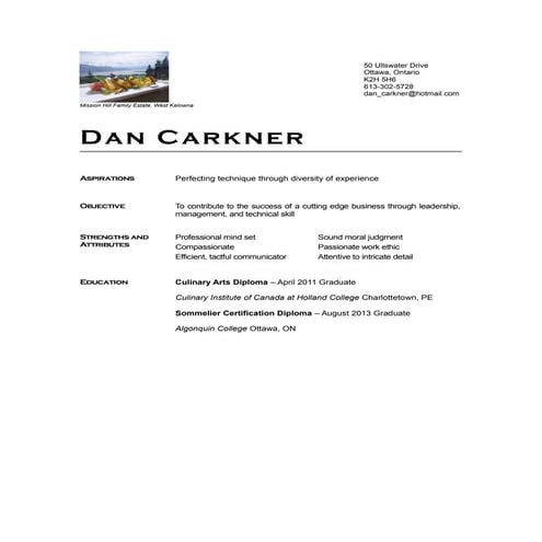 Karl's Resume | ODT