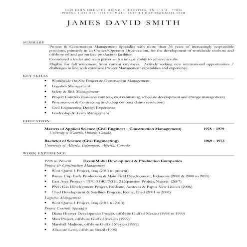J D Smith resume 2016 | DOC