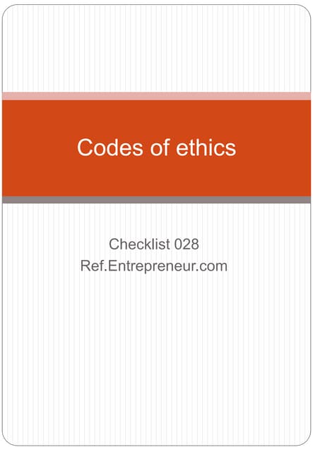 Code of Conduct - Code of Practice & Standards | PPTX