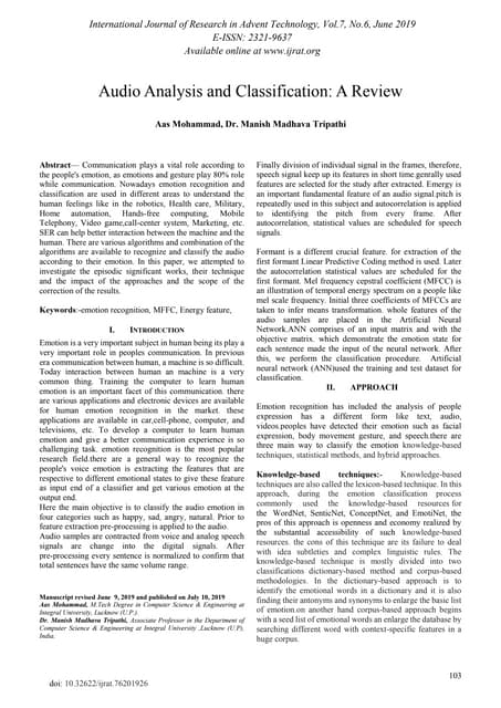 SPEECH EMOTION RECOGNITION | PDF | Artificial Intelligence | Technology & Computing