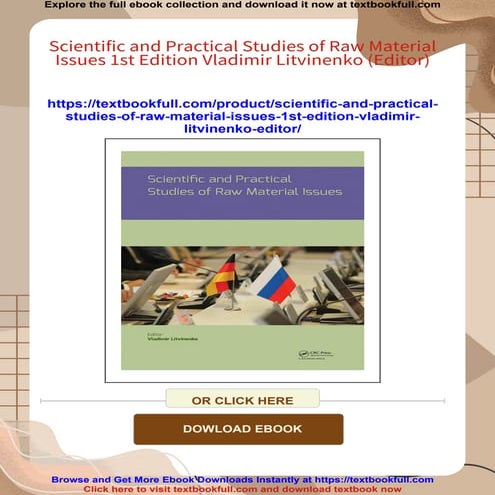 Scientific and Practical Studies of Raw Material Issues 1st Edition ...