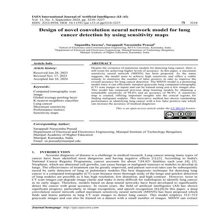 Design Of Novel Convolution Neural Network Model For Lung Cancer