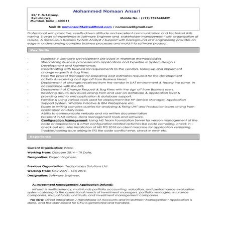 Nomaan Resume | DOC