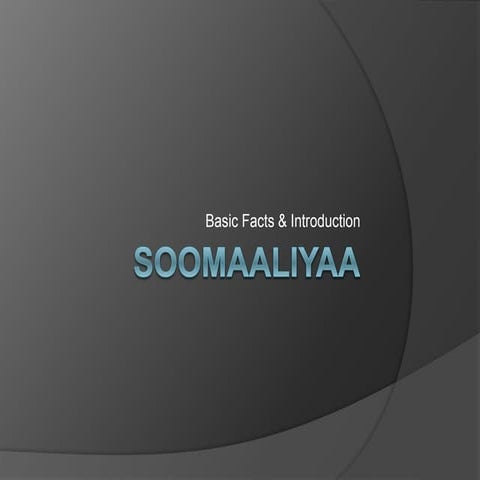 Somali | PPTX