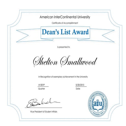 Dean's List Certificate | PDF