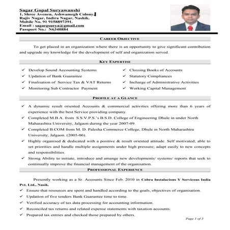 Sagar Suryawanshi Resume | DOC
