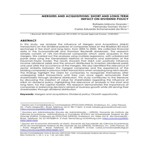 7634+Formatado+-+Inglês.pdf Mergers and Acquisitions | PDF
