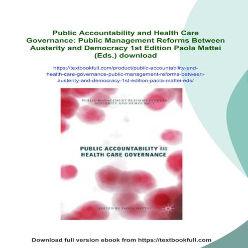 Public Accountability and Health Care Governance: Public Management ...