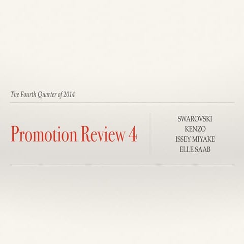 Promotion Review 2014-4 em | PPT