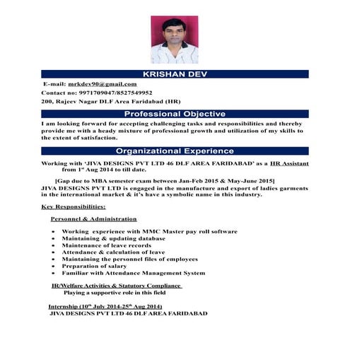 KD RESUME JIVA | DOC