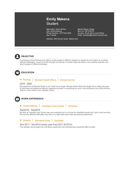 Curriculum vitae | PDF