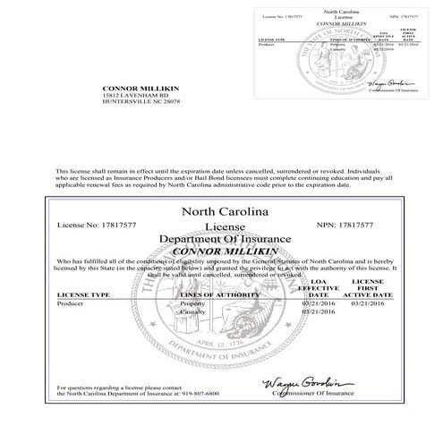 Maryland License | PDF