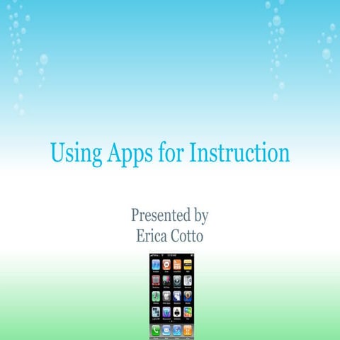 Using Apps for Instruction | PPT