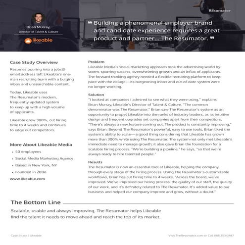 Likeable Media Case Study | PDF