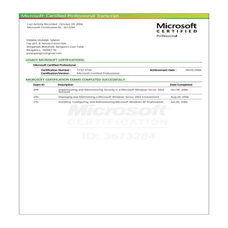 MS_Learning_Transcript | PDF