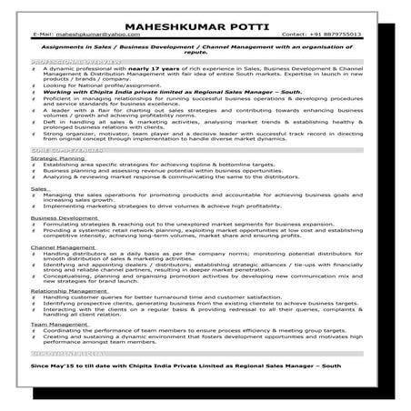 Maheshkumar-Profile | DOC