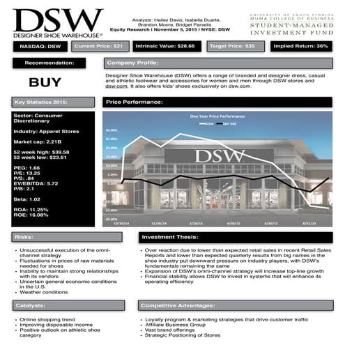 DSW Report | PDF | Retail Industry | Industries