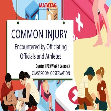 Common Injuries and First Aid for Sports Officials and Athletes | PPTX